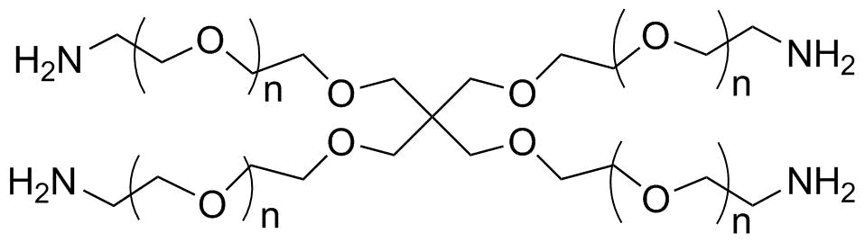 4arm PEG Amine, HCl Salt,MW 10K | 4arm-PEG10K-NH2 | AxisPharm