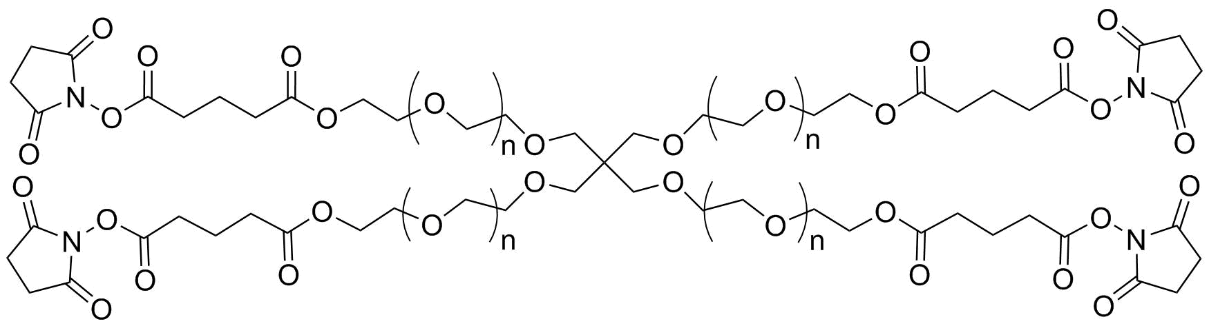 4arm-PEG-SG, MW 20K | 4arm-PEG-Succinimidyl Glutarate | AxisPharm