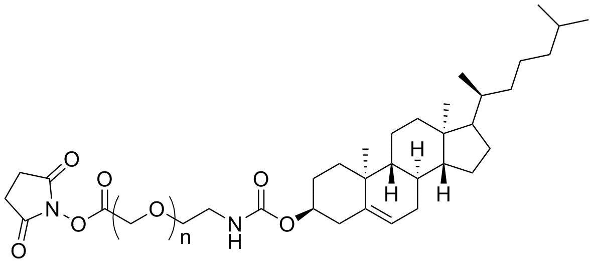 Cholesterol-PEG-methoxy, MW 5K | Cholesterol-MPEG, CLS-MPEG | AxisPharm
