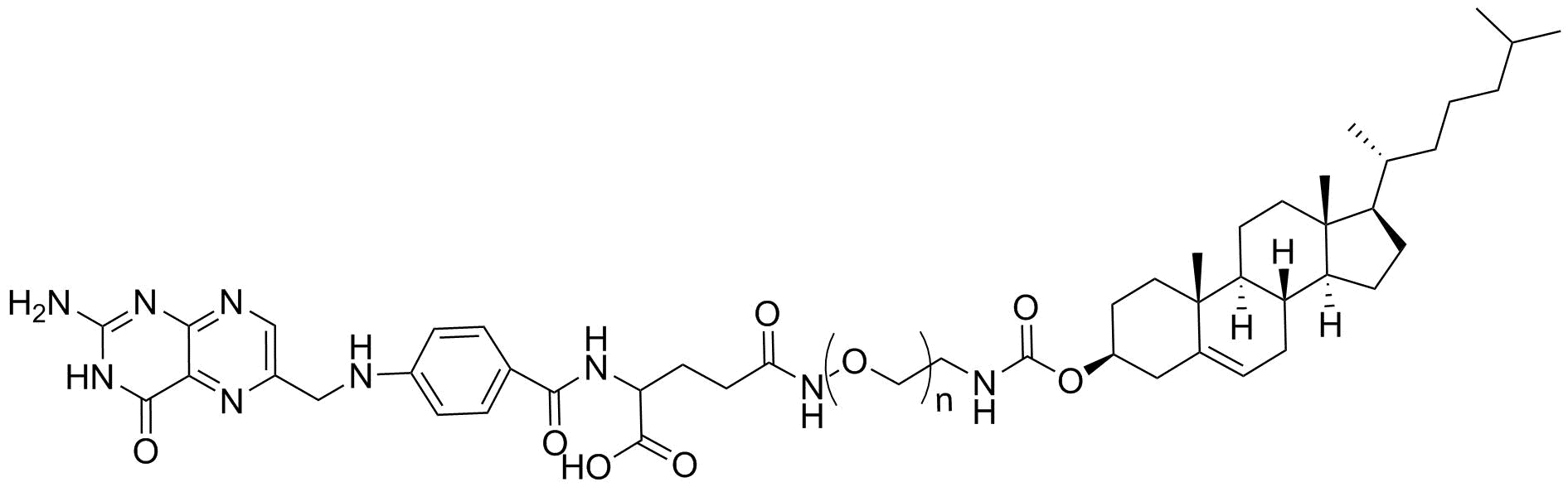 Cholesterol-PEG-Folate, MW 5K | CLS-PEG-FA, MW 5K | AxisPharm